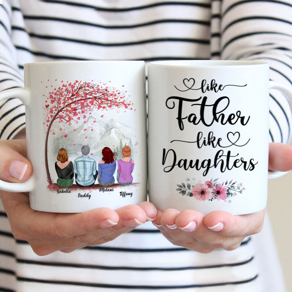 Father's Day - Like Father Like Daughters Ver 1 - Mug - 3D Quotes New 1 ...