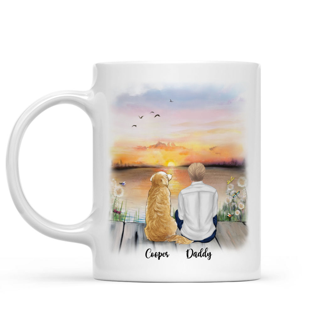 Personalized Mug - Man and Dogs - Best Dog Dad Ever (4550)