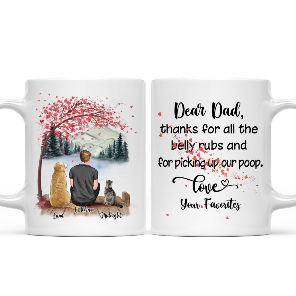 Man and Cat/Dog - Dear dad, thanks for all the belly rubs and for ...