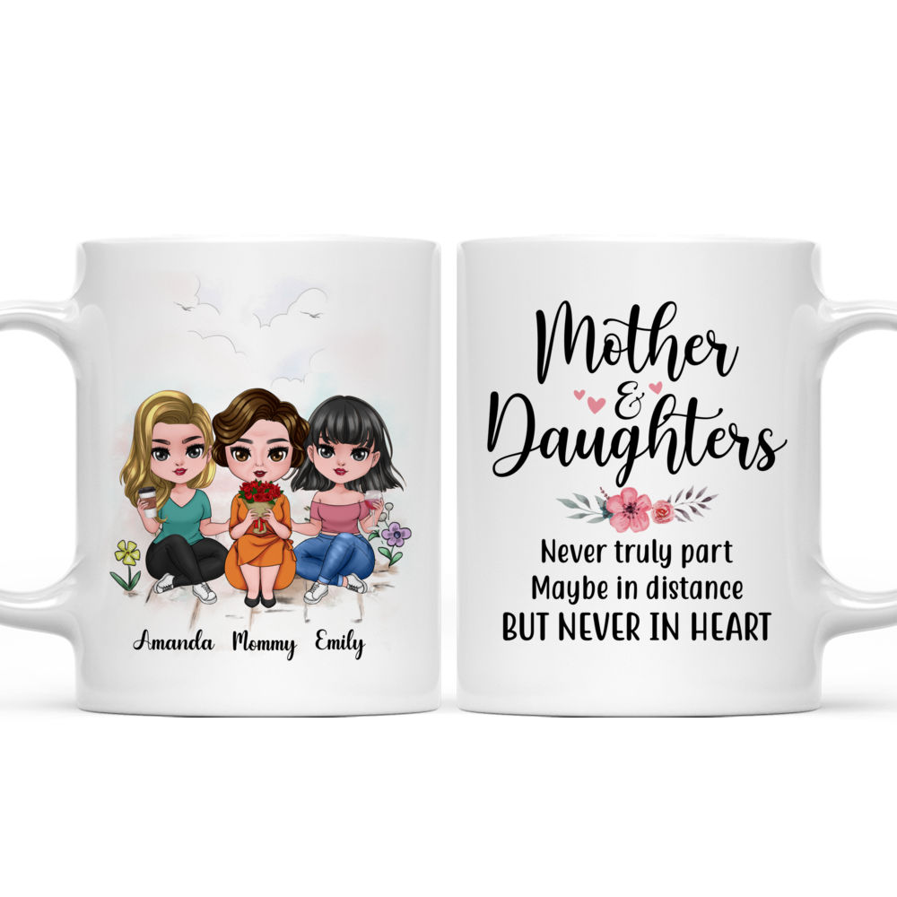 Mothers Day Mug Mother And Daughters Never Truly Part Maybe In