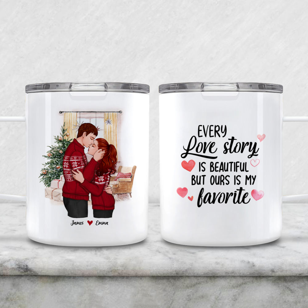 Couple Mugs Set Of 2 Personalized Gift For Couple Love Story Mug 34884 ...