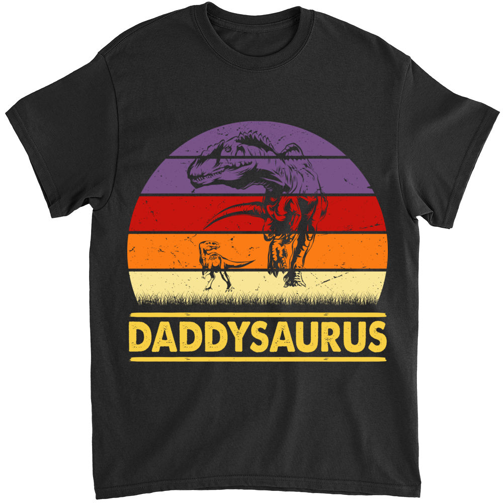 Father's Day Shirt - Daddysaurus Shirt Funny Dinosaur Dad Father's Day ...