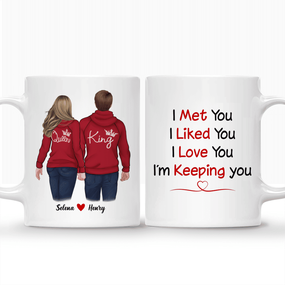 Hoodie Couple I Met You I Liked You I Love You Im Keeping You