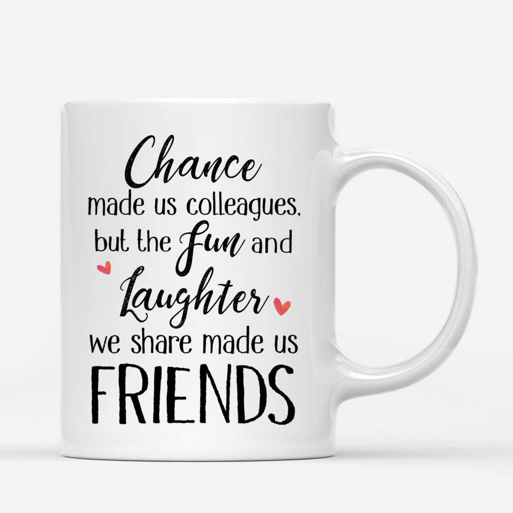 Colleague Mug - Chance Made Us Colleagues, But The Fun And Laughter We ...