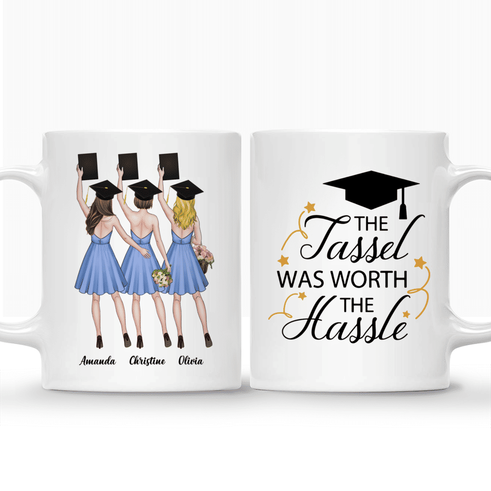 Graduation Day - The Tassel Was Worth The Hassle - Personalized Mug