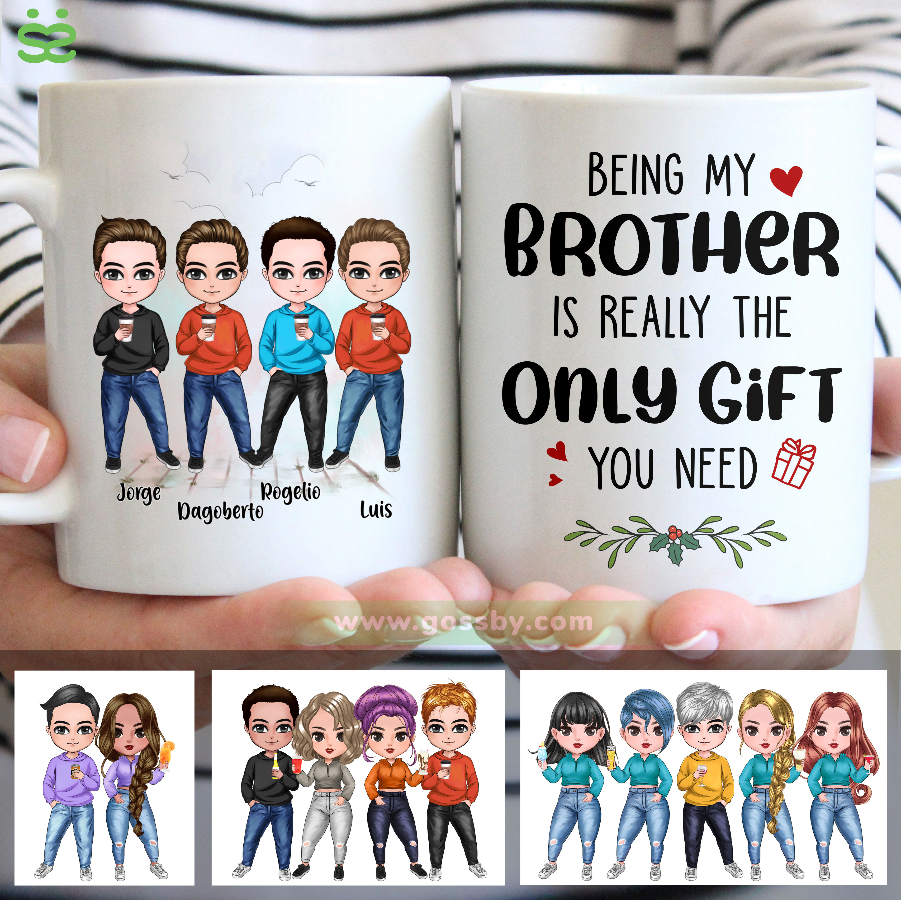 Brothers Mug - Being My BROTHER is really the Only Gift You Need (OB ...