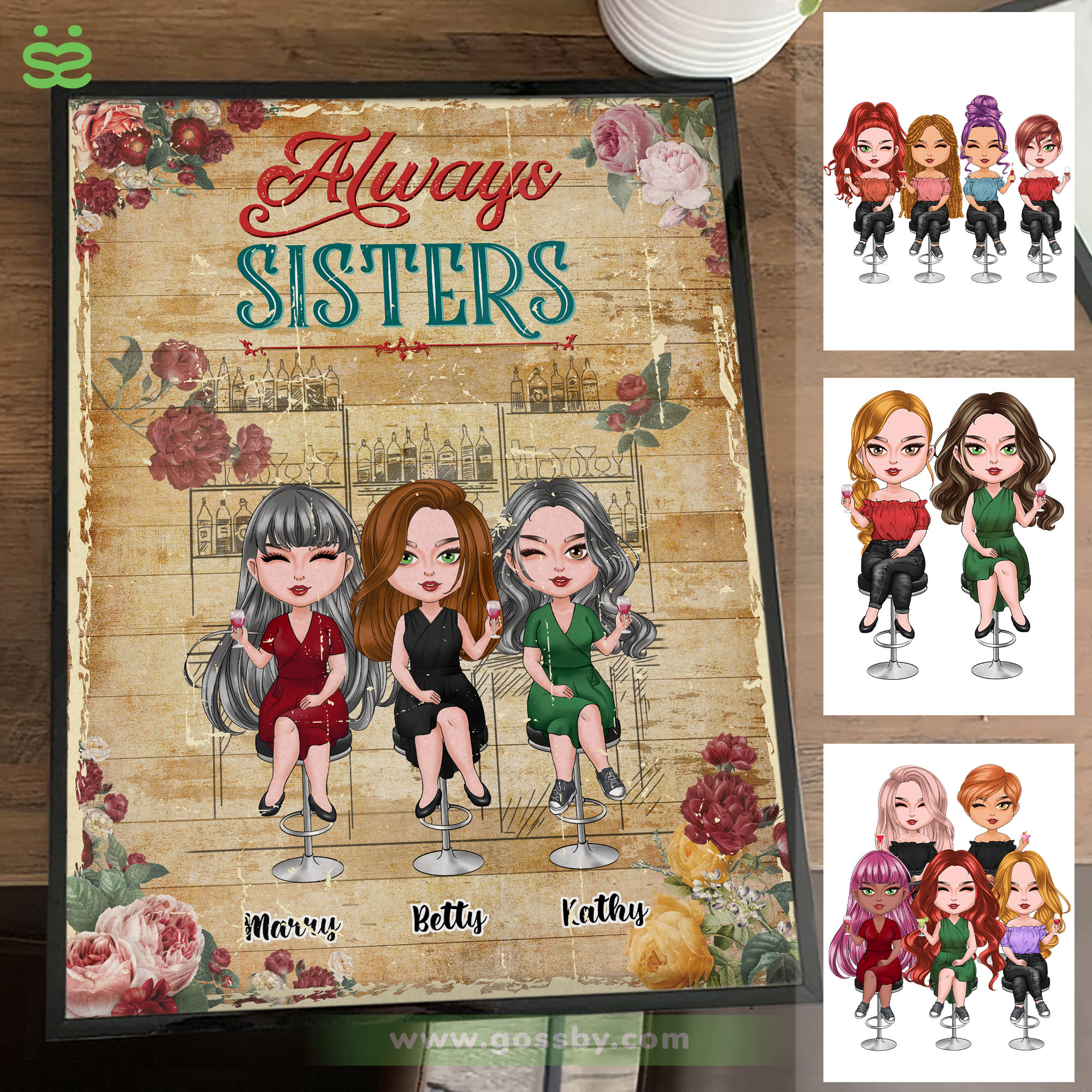 Sisters Poster - Always Sisters - Personalized Poster