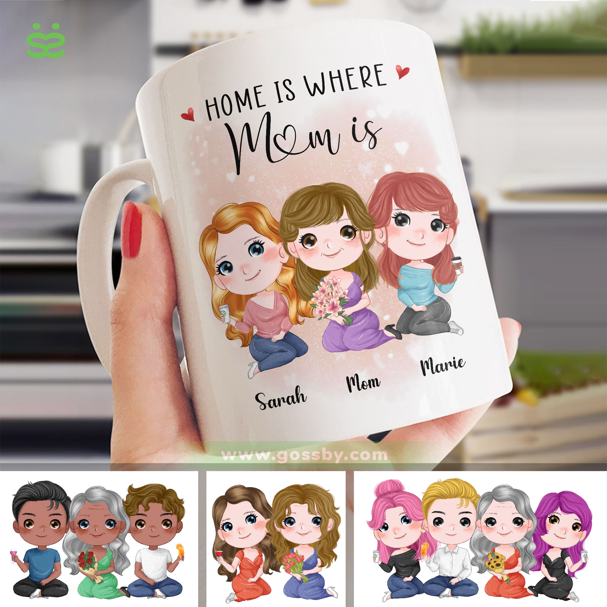 Mother & Daughters Dolls - Home is where Mom is - 2D (12714 ...