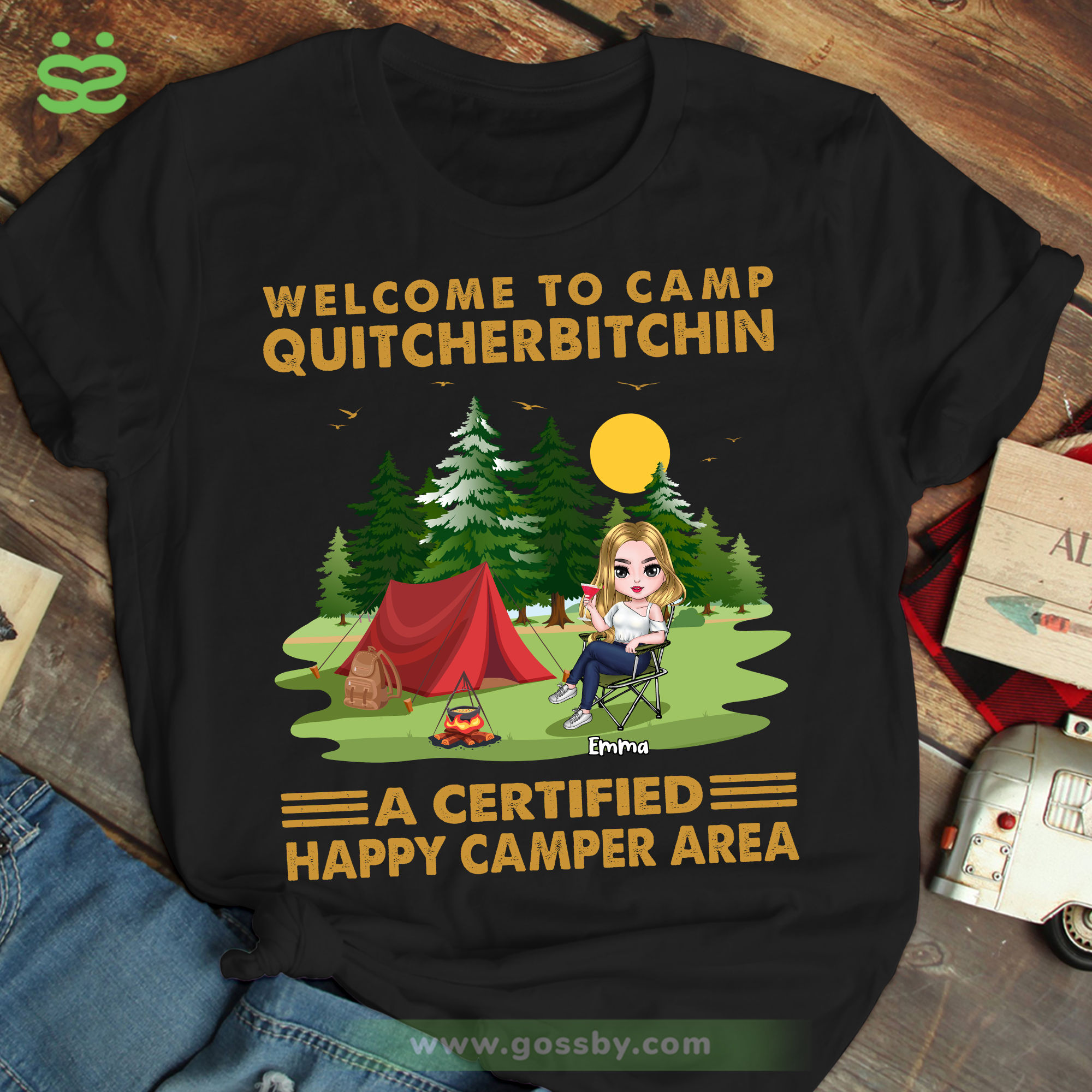 Camping Tshirt - Welcome to camp quitcherbitchin a certified happy ...