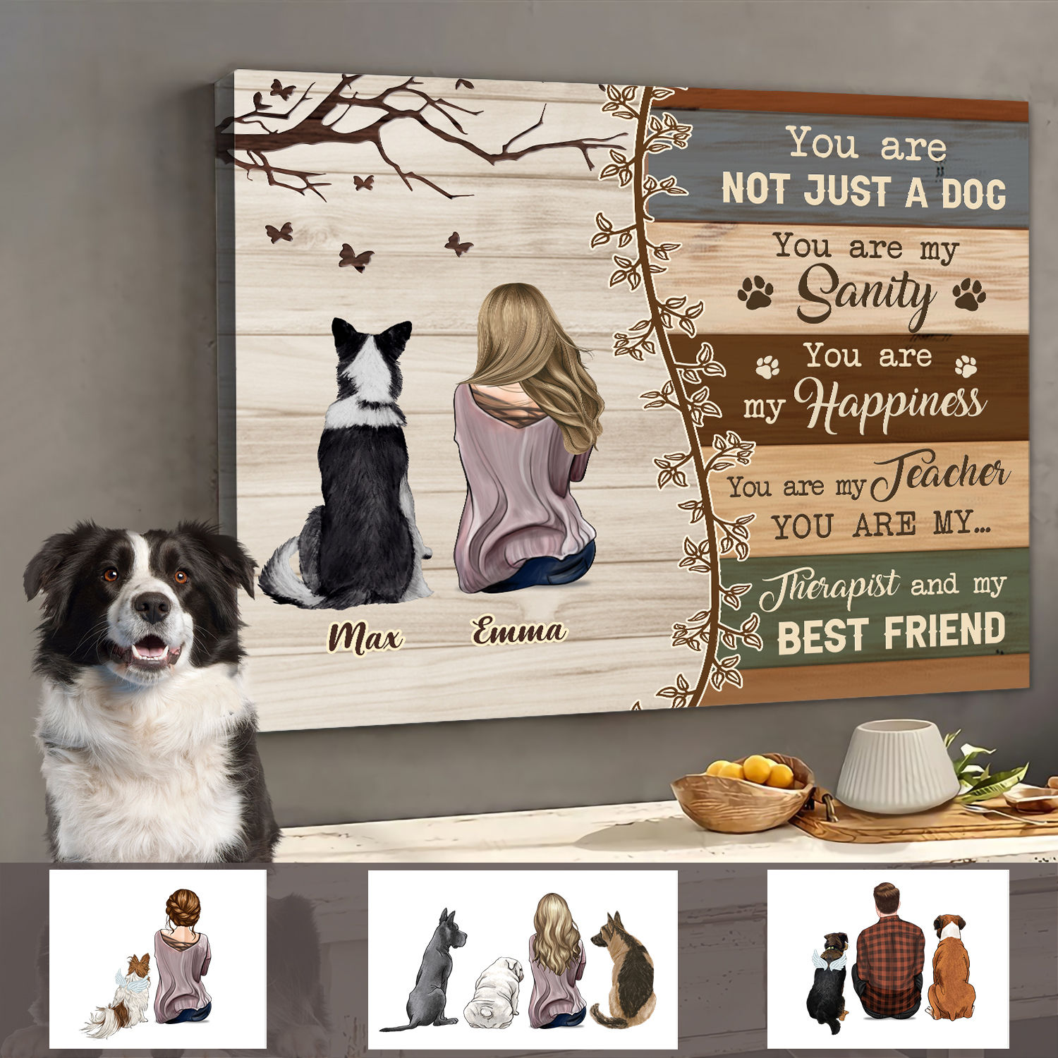 Dogs canvas - Canvas - You are not just a dog You are my sanity