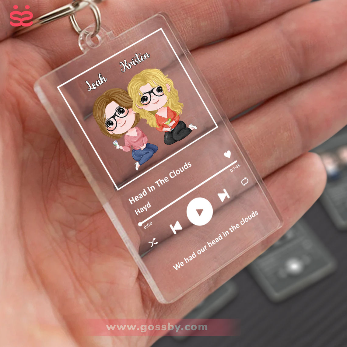 Up to 5 Girls - Besties - Personalized Song Keychain - Personalized ...