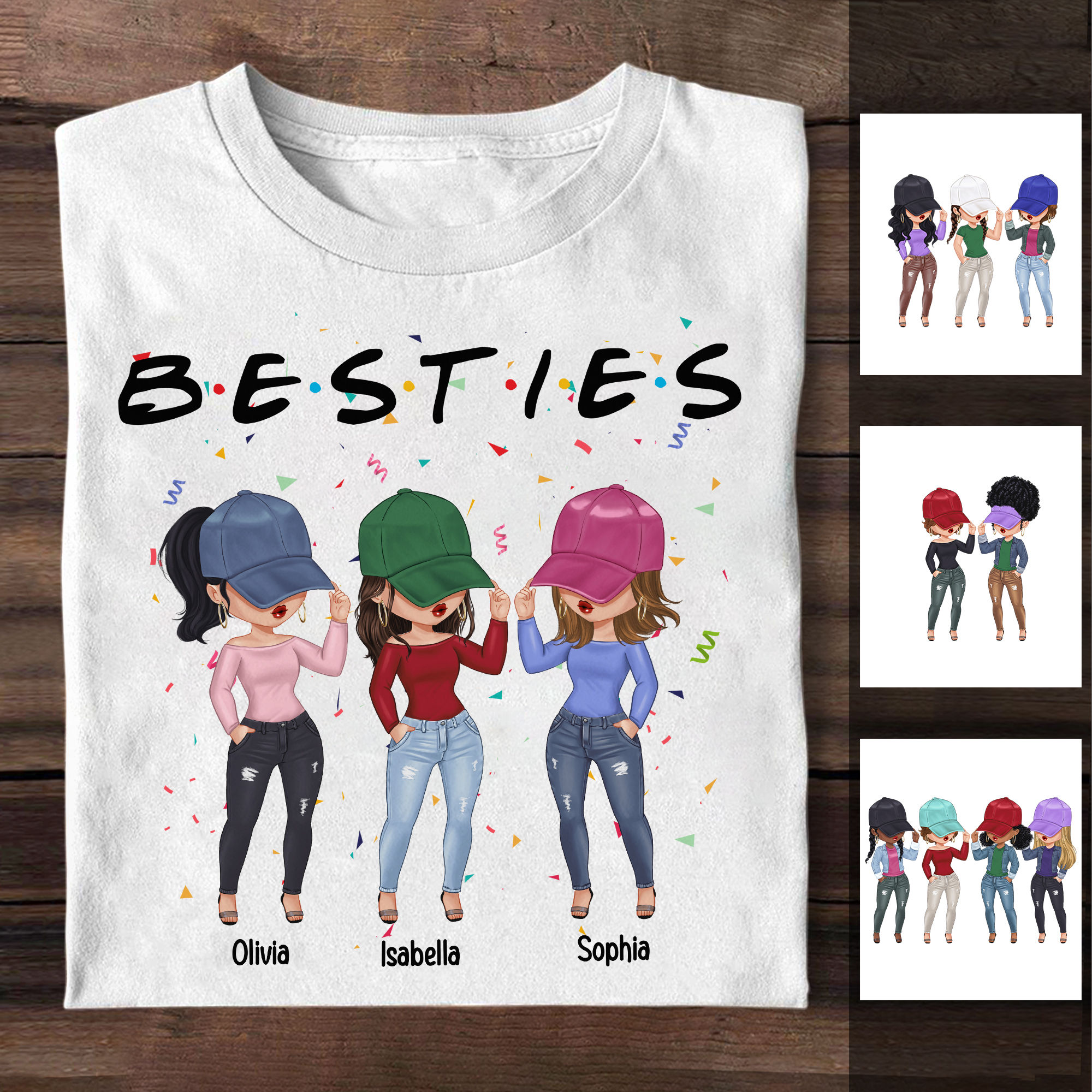 Best friends - Besties - Personalized Shirt