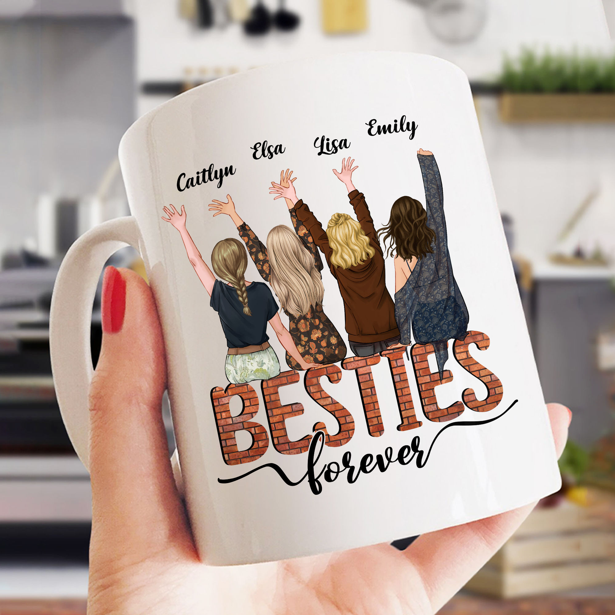 Best friends - Besties forever (23258) - Personalized Mug