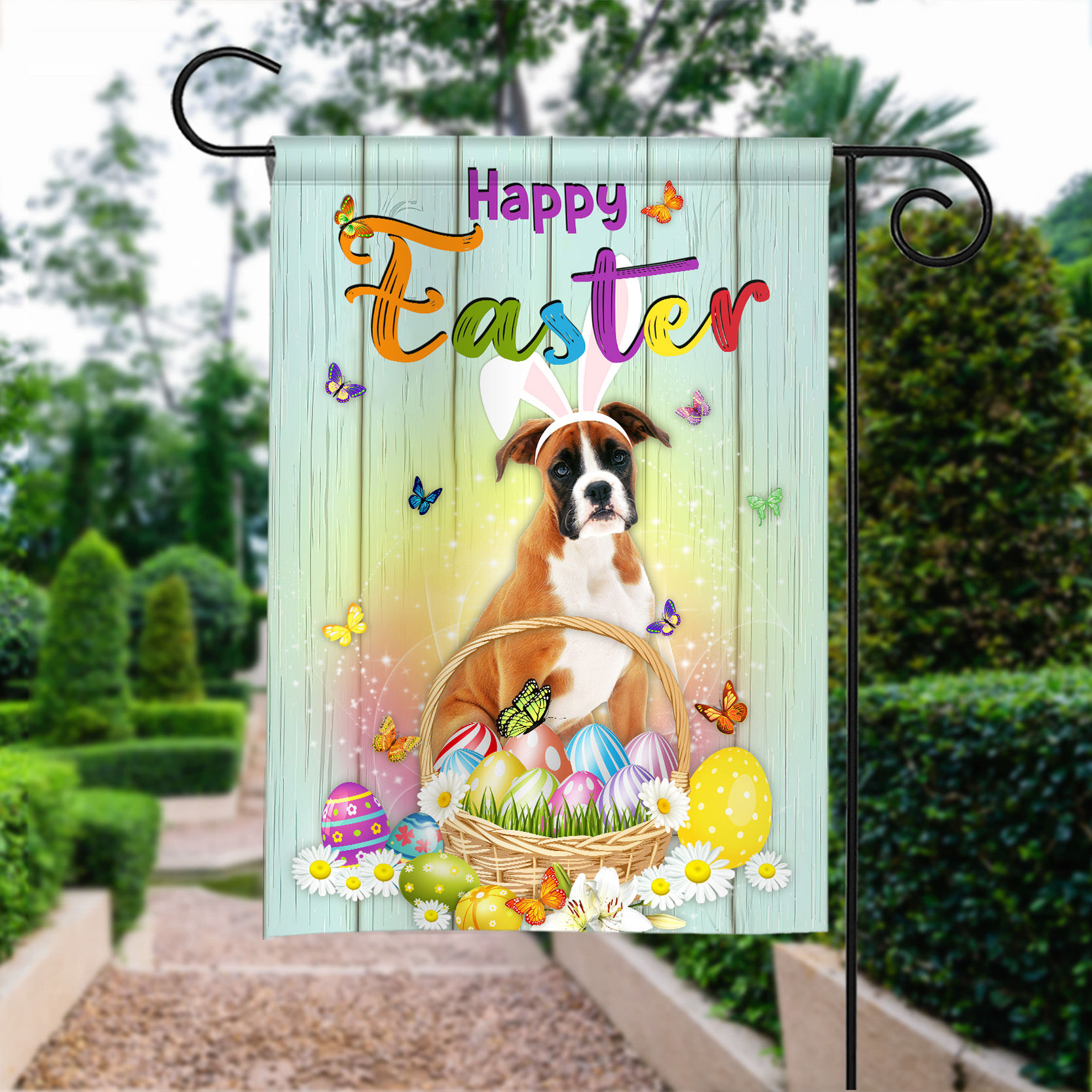 Happy Easter Day - Happy Easter Flag Easter Eggs Easter Rhodesian ...