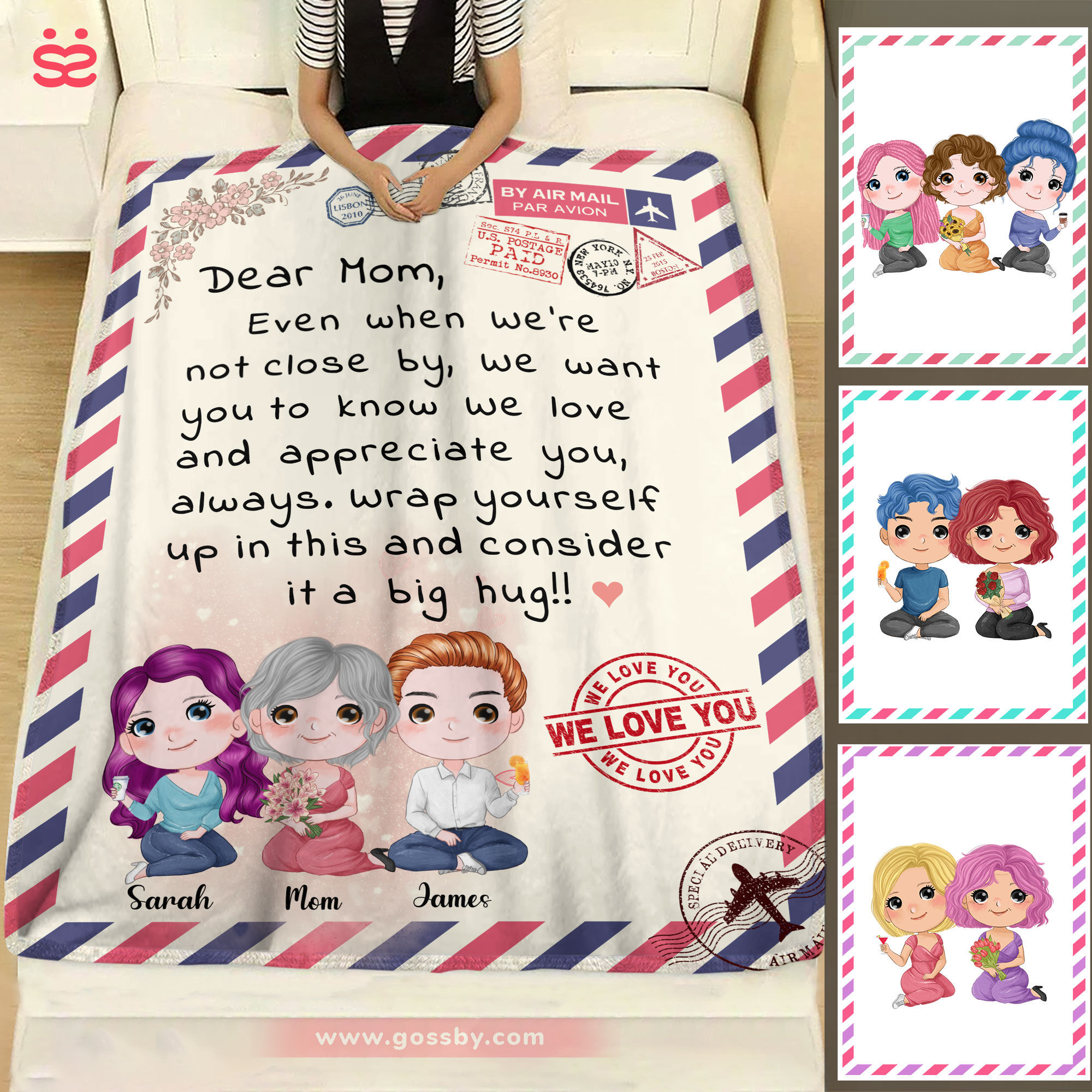 Mother's Day Blanket - Dear Mom, ... Wrap yourself up in this and ...