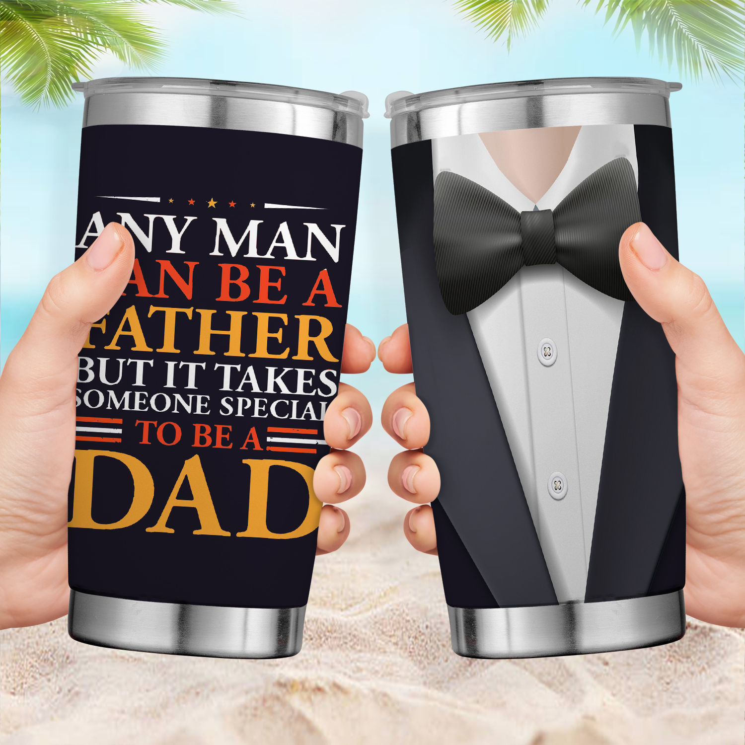 Father Tumbler - Father's Day Stainless Steel Tumbler Father's Day Eco ...