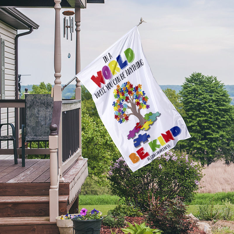 Autism Awareness - Autism Awareness Flag In April We Wear Blue Love ...