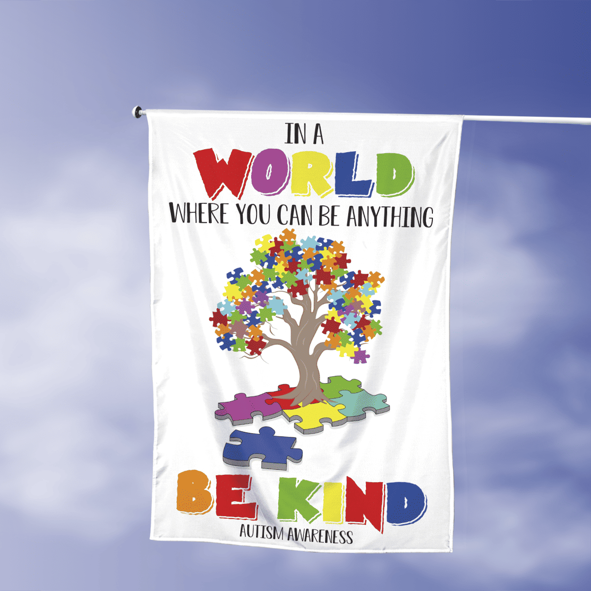 Autism Awareness - Autism Awareness Flag In April We Wear Blue Love ...