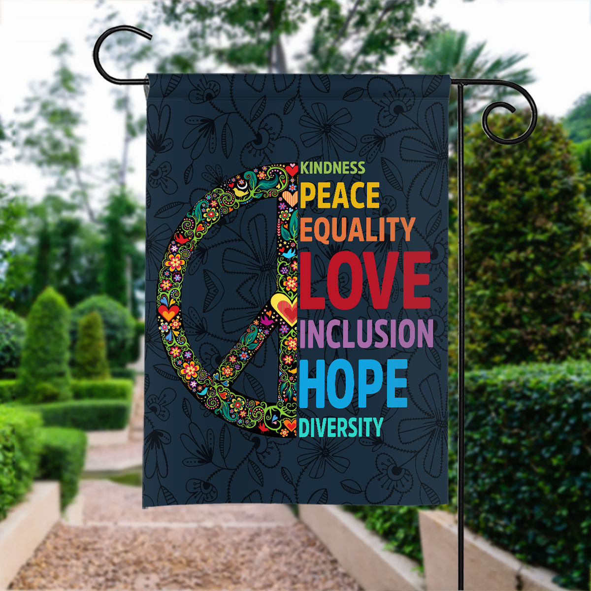 Peace Flag - In This House We Support Equality Flag LGBT Pride Flag ...