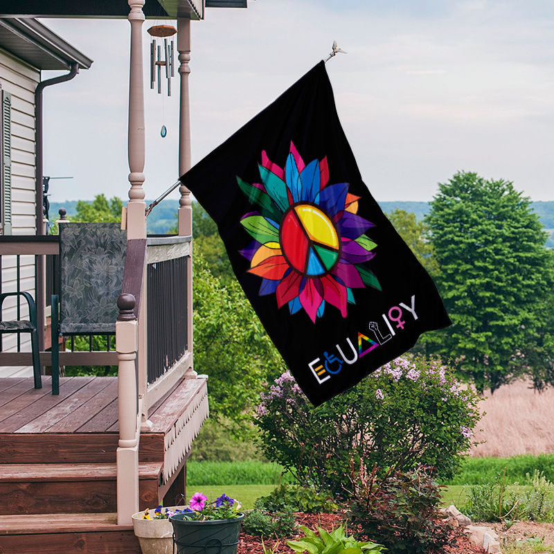 Equality Flag - In This House We Support Equality Flag LGBT Pride Flag ...