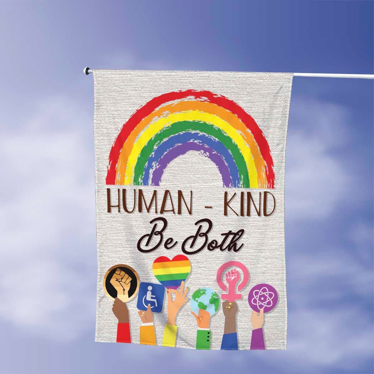 Equality Flag - Human Kind Be Both Flag LGBT Pride Flag Black History ...