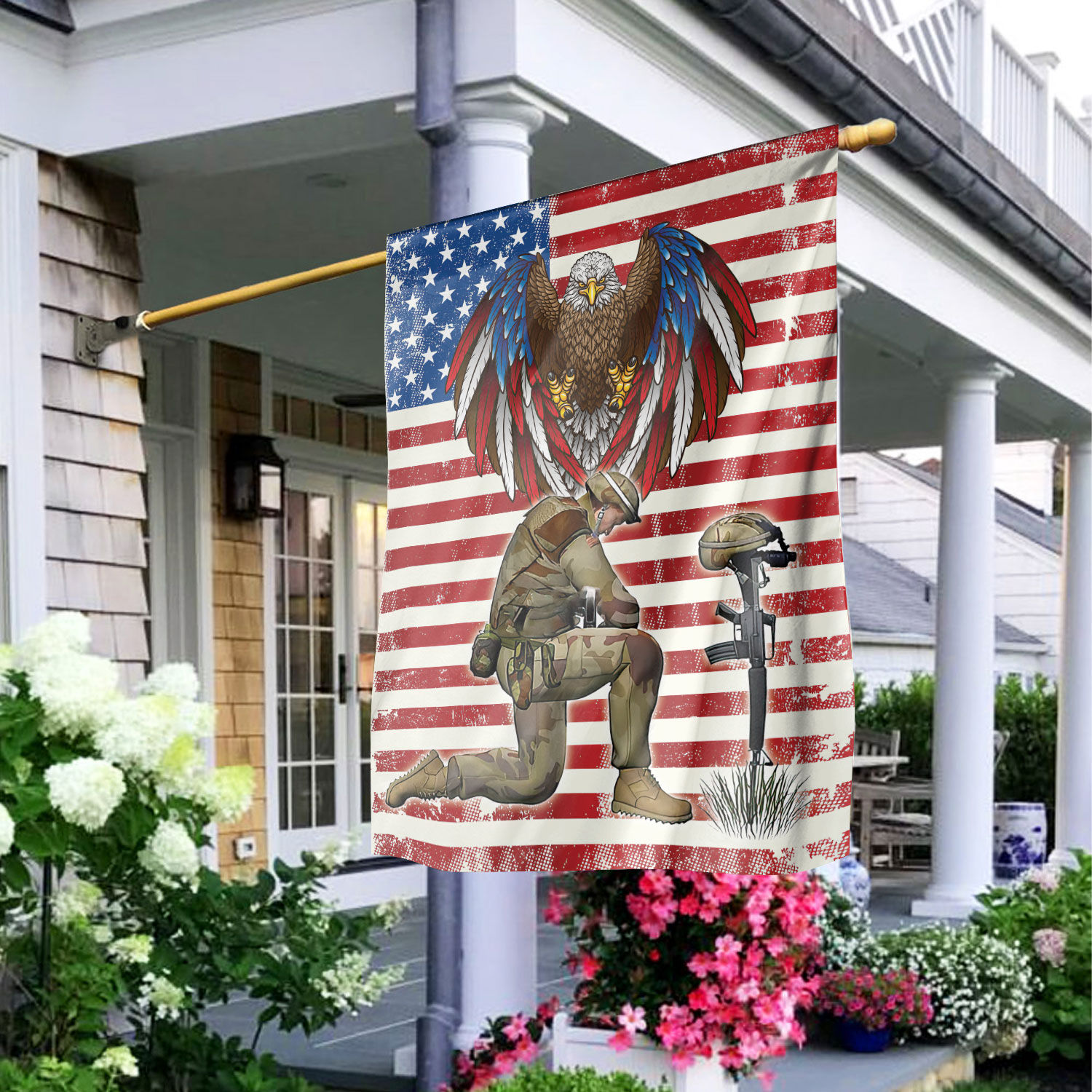 Veteran Memorial Day - US Army Veteran Flag Fallen soldier Flag Veteran ...