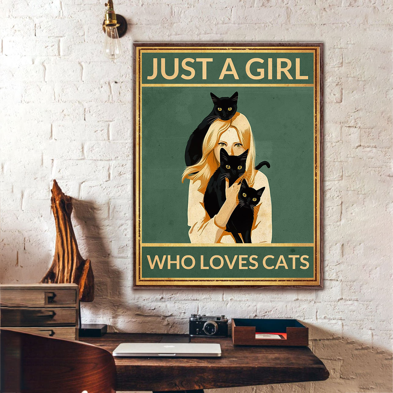Cat Poster - Cat - Just a girl who loves cats - Poster
