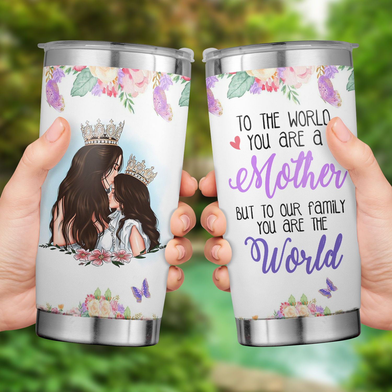 Mother Tumbler Mom Daughter Stainless Steel Tumbler Mothers Day Eco