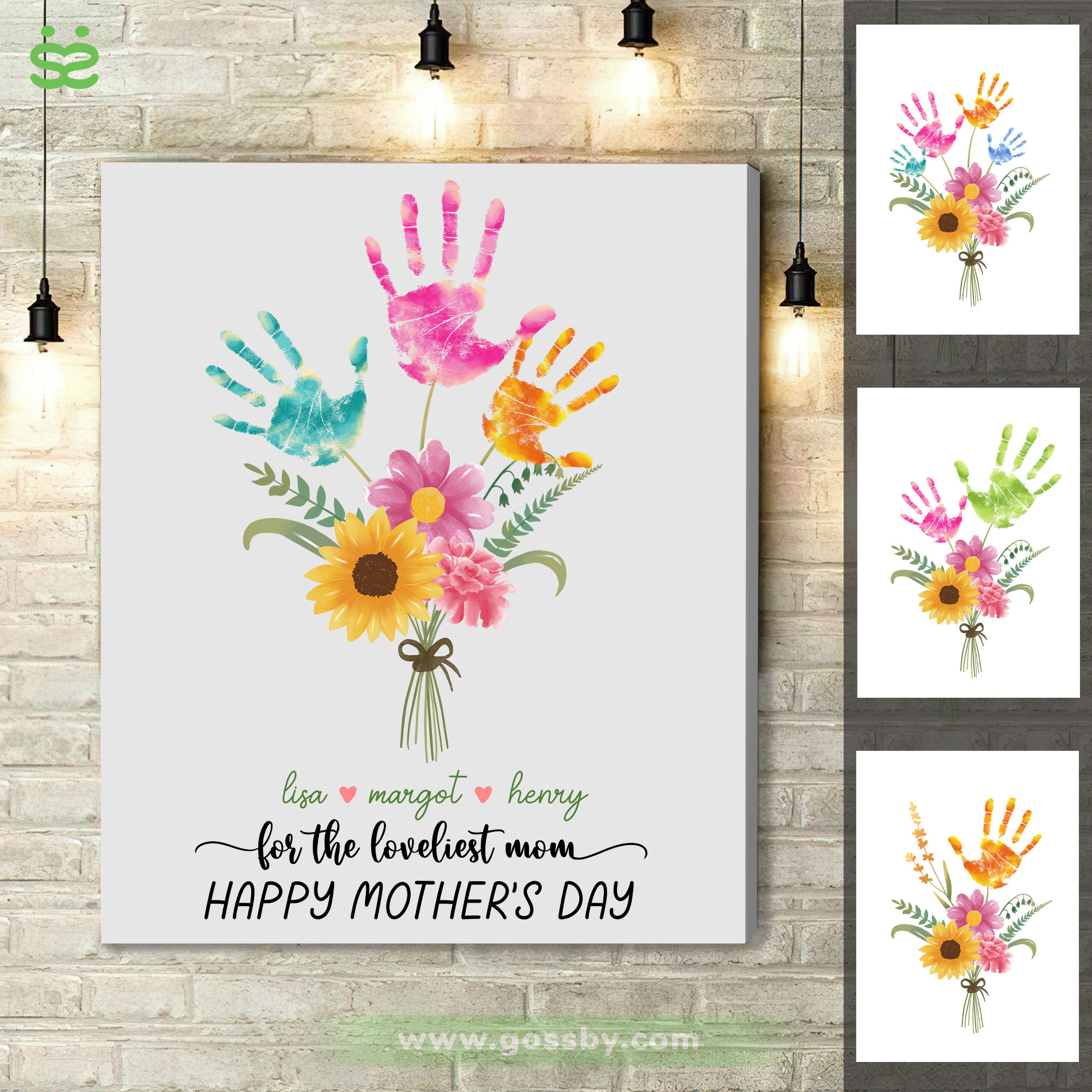 Mother Day - Flower Handprint Craft Art, Printable - For the loveliest ...