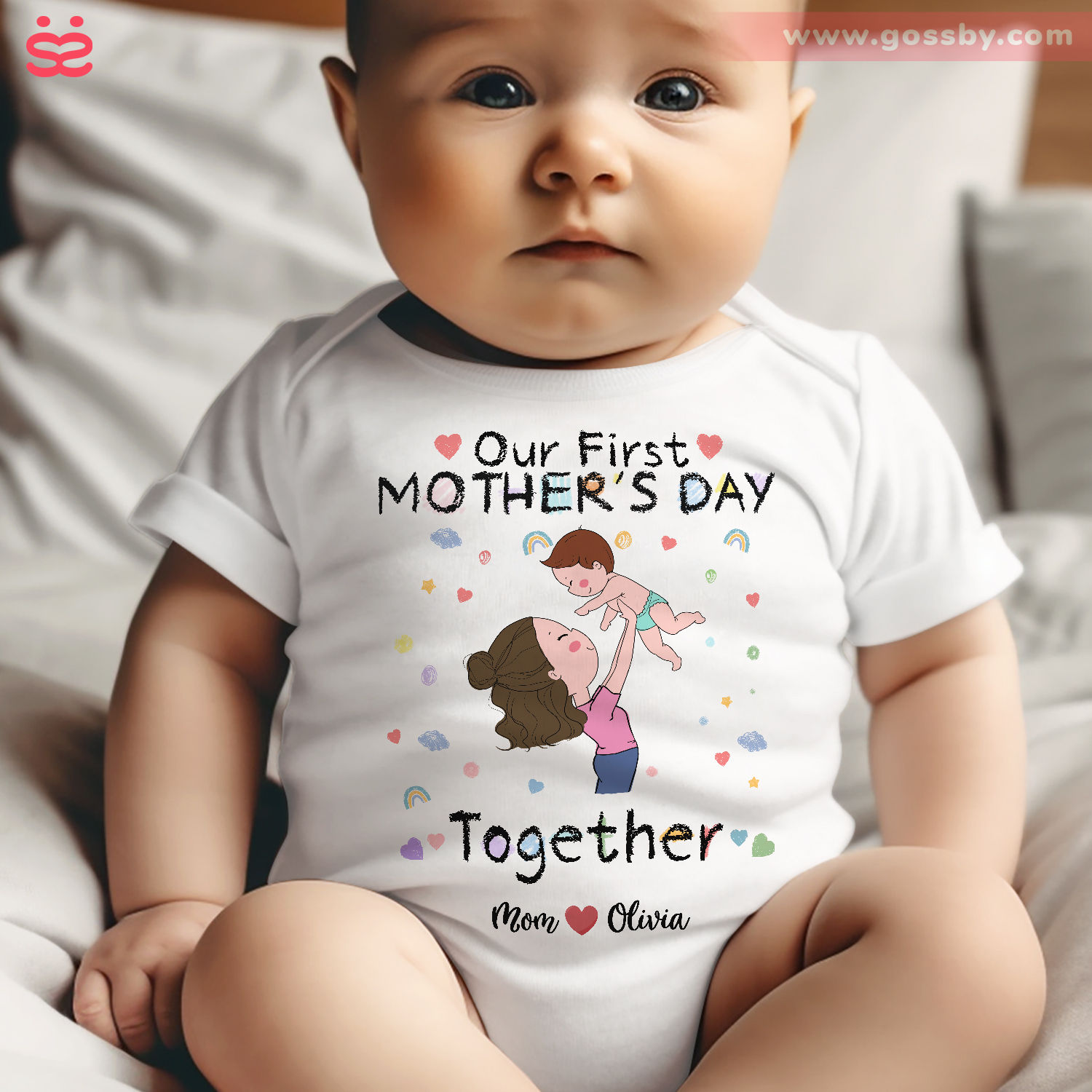 Mother and Baby - Our First Mother's Day Together - Baby Onesie ... Mother and Baby - Our First Mother's Day Together - Baby Onesie ...