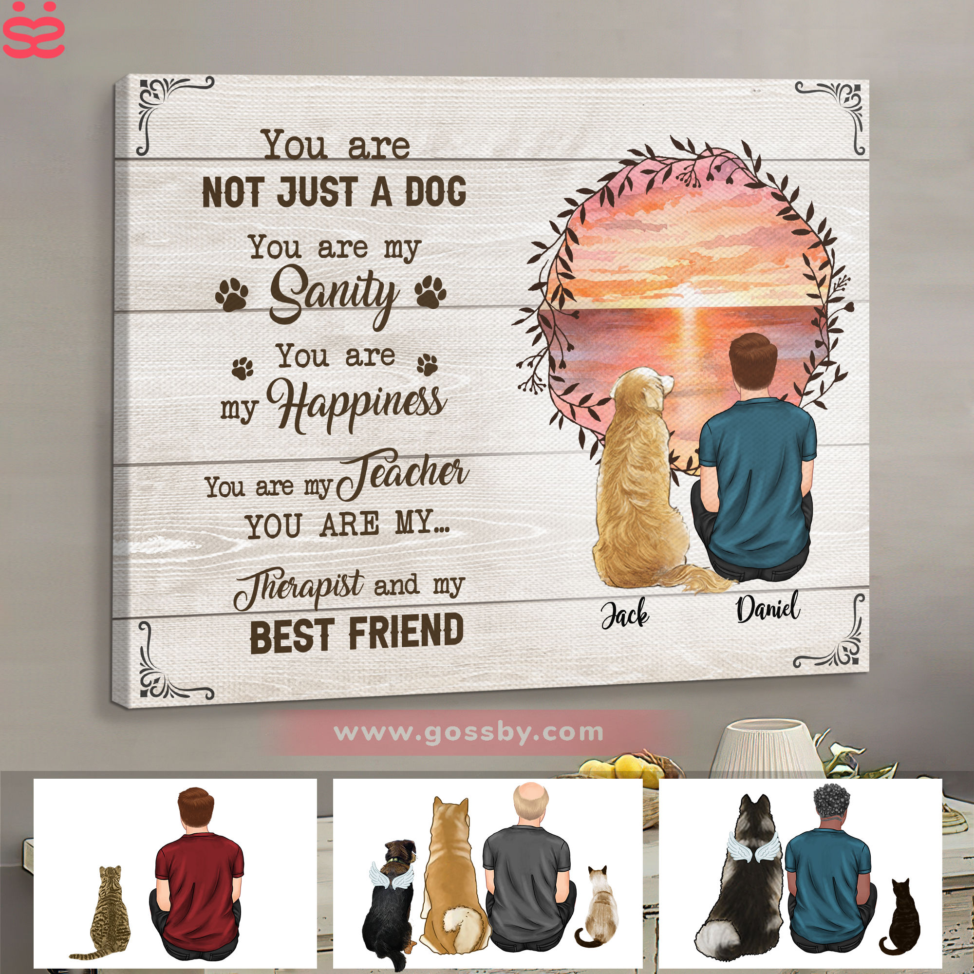 Man and Pets - You are not just a dogs you are my sanity ...