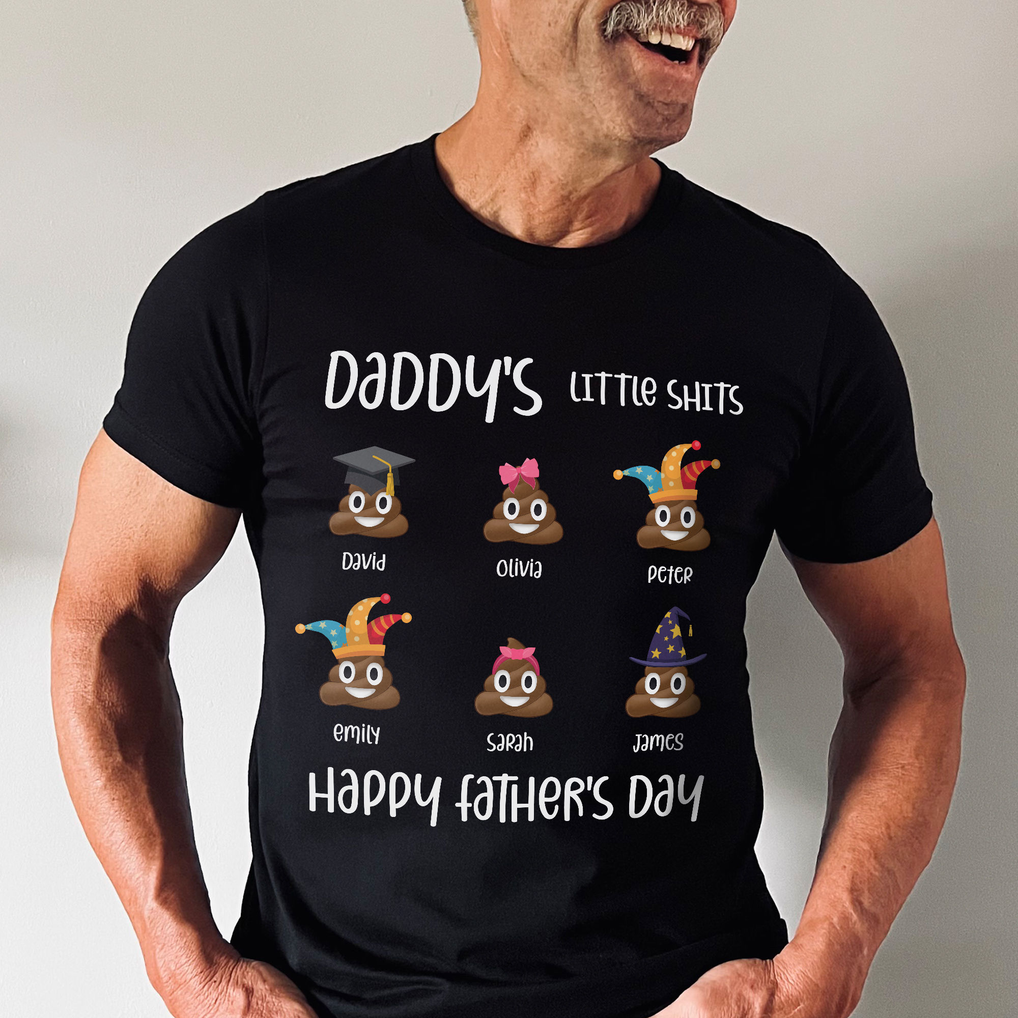 Father's Day Gifts 2023 - Daddy's Little Shits (31548) - Personalized Shirt
