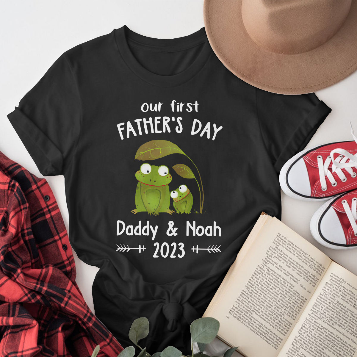 Father's Day Shirt - Personalized Happy First Father's Day Shirt, Dad ...