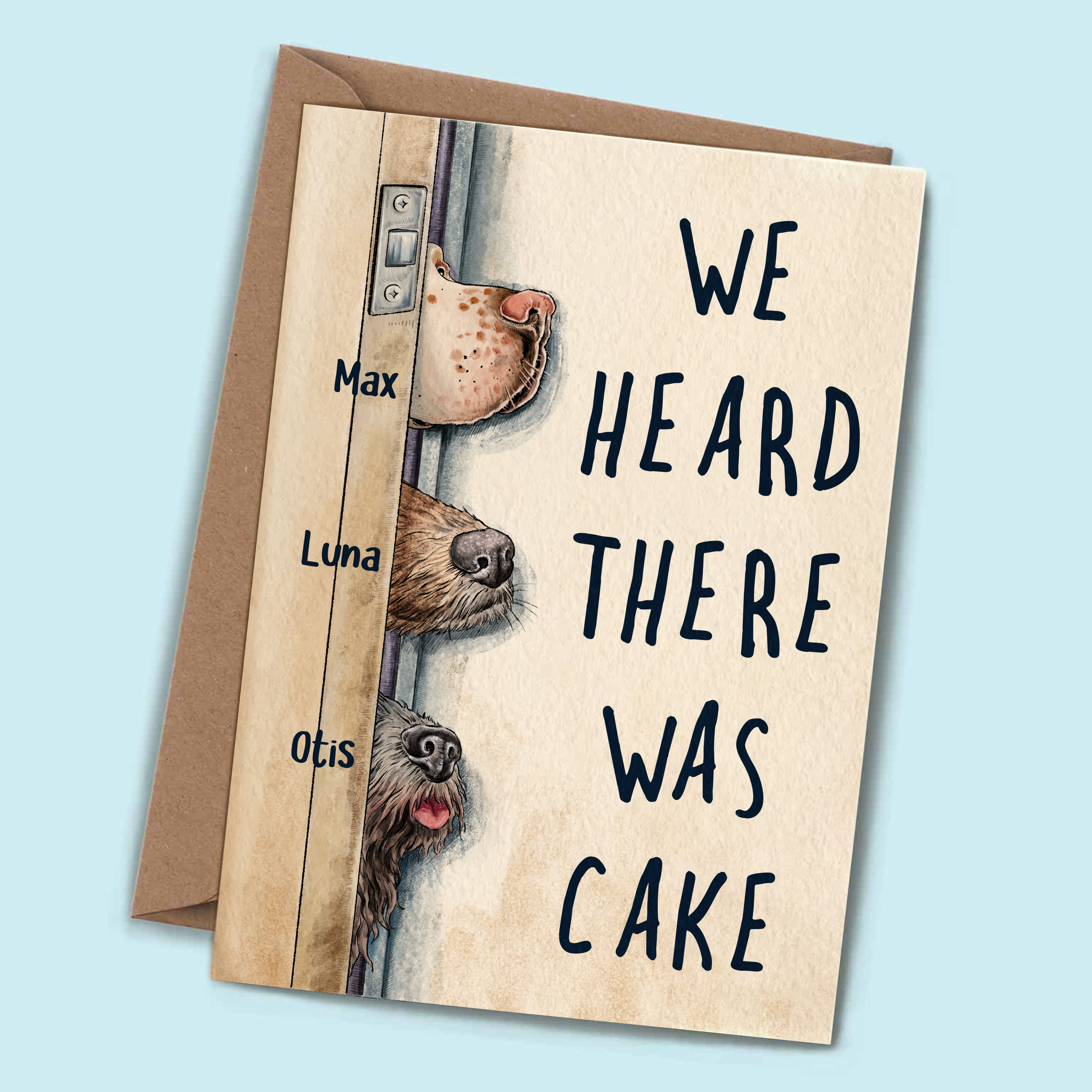 Dog Birthday Cake Card - Dog Birthday Cake Card - Card From The Dog ...