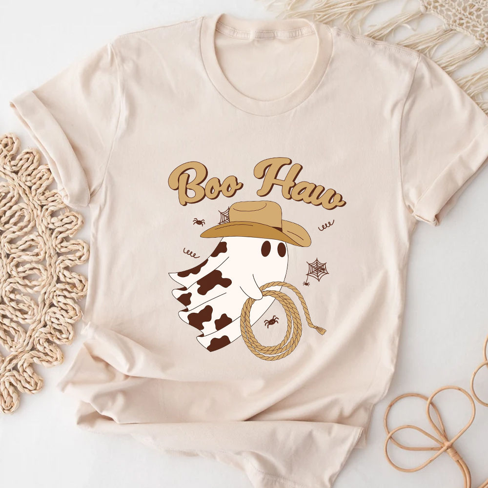 Halloween Boo Haw Shirt, Cute Cowboy Boo Shirt, Halloween Cowboy Boo Shirt
