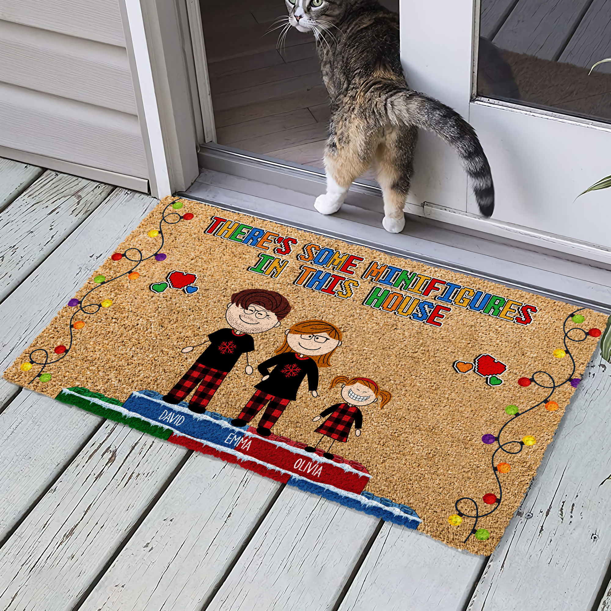 Doormat Personalized - There's some Minifigures in this house - Family ...