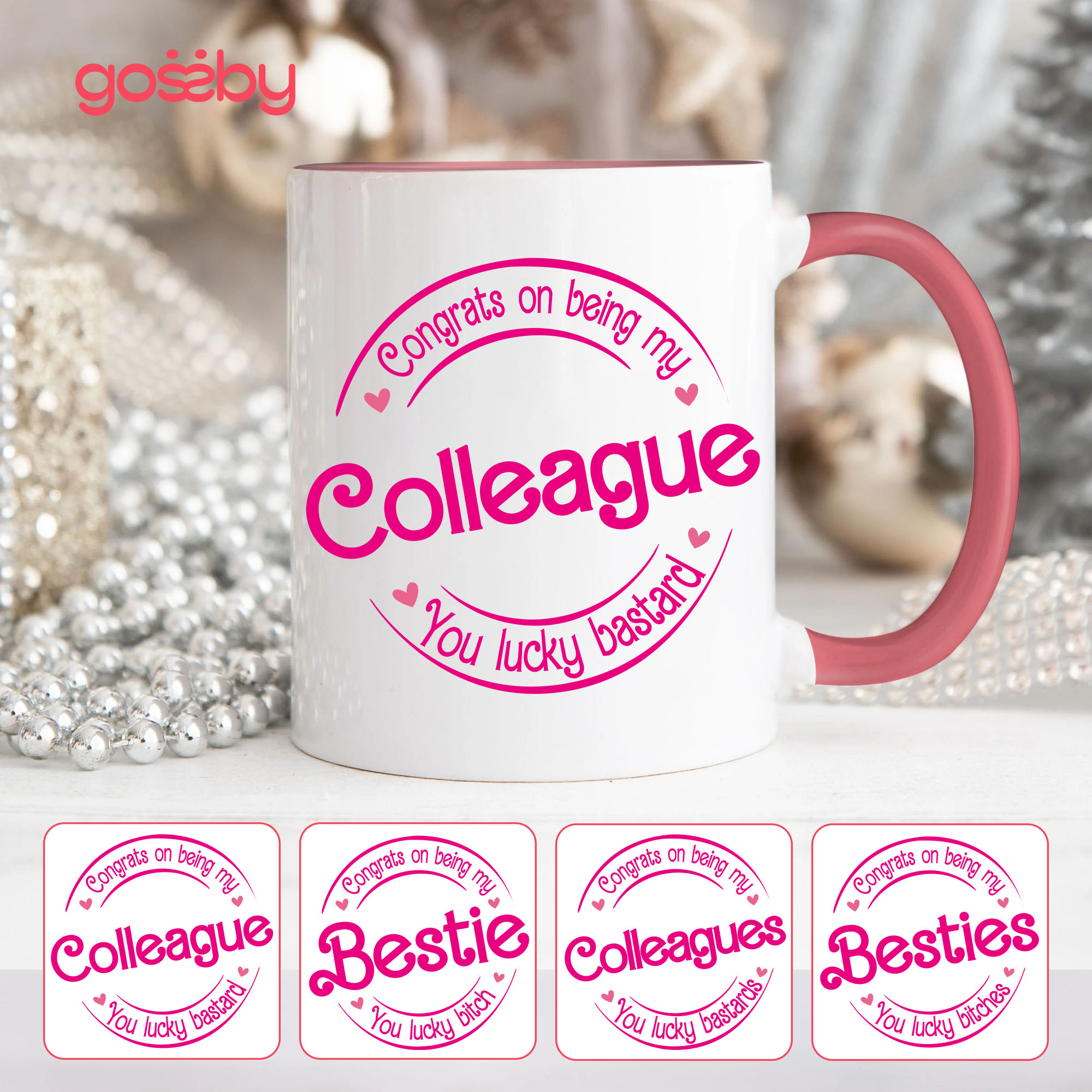 The Best Mug Ever - Pink Dolls - Congrats On Being My Colleague ...