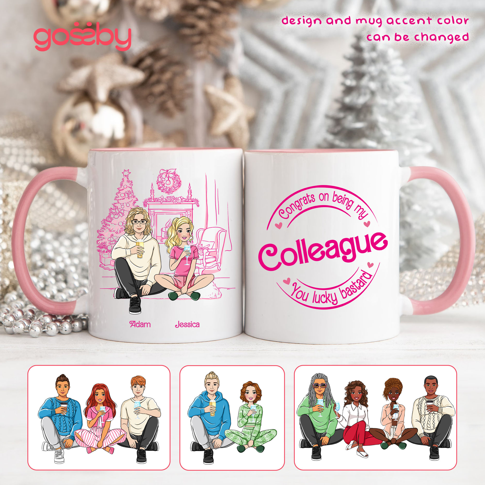 The Best Mug Ever - Pink Dolls - Congrats On Being My Colleague ...