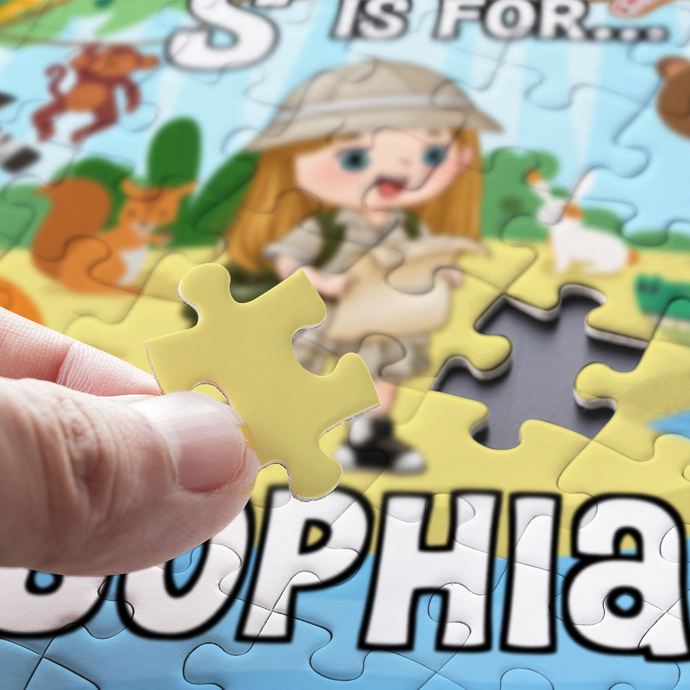 Jigsaw Puzzle Personalized - Personalized Puzzle My name is ... | Gift ...