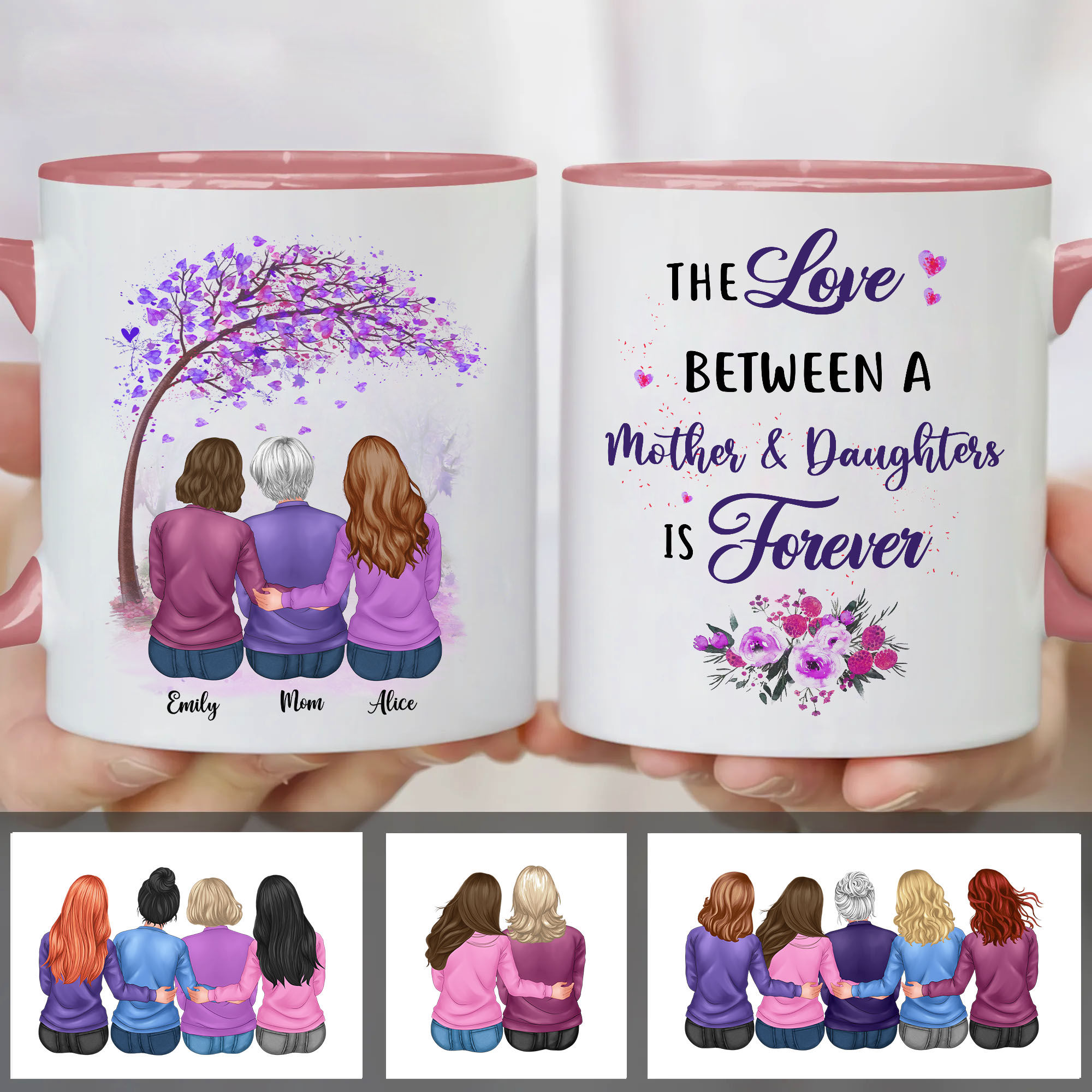 The Best Mug Ever - Mother and Daughters - The love between a mother and Daughters is forever ...