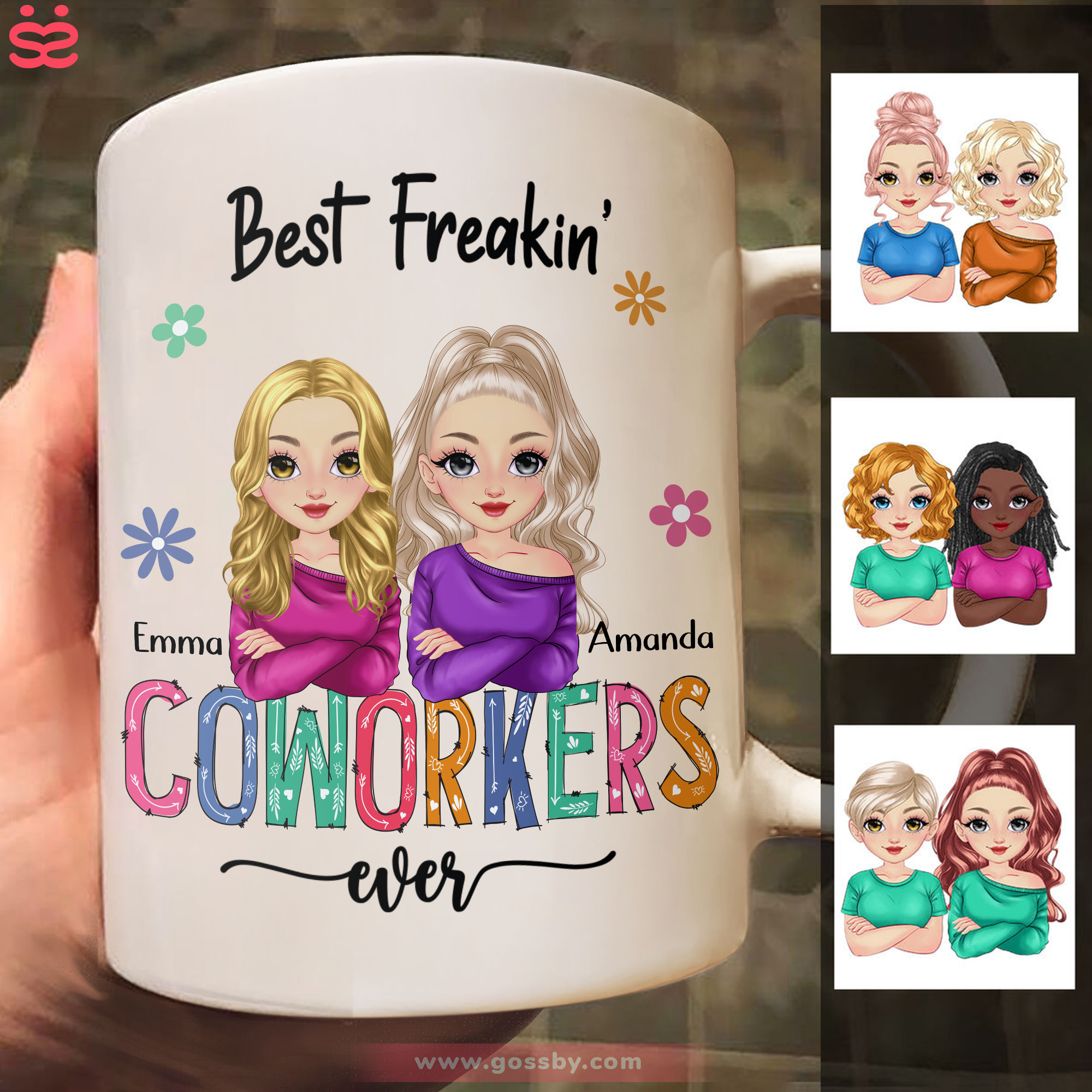 Colleague Mug 2024 - Best freakin' Coworker ever (ver 2) - Personalized Mug