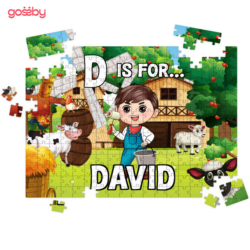 Jigsaw Puzzle Personalized - My name is ... | Gift for Kids - Trendy ...