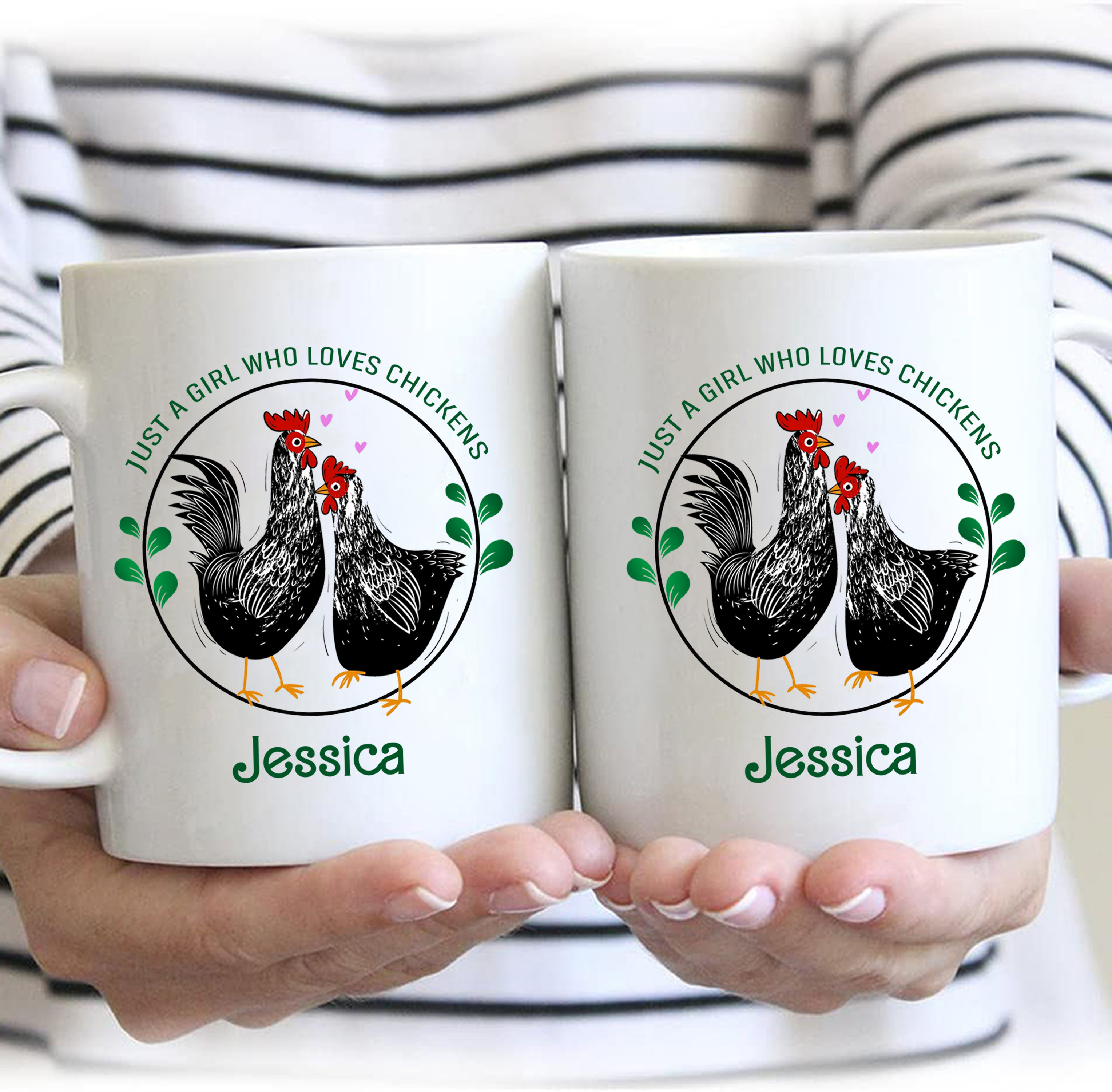 Swiftea Mug - Chicken Mug, Just A Girl Who Loves Chickens Mug, Chicken ...