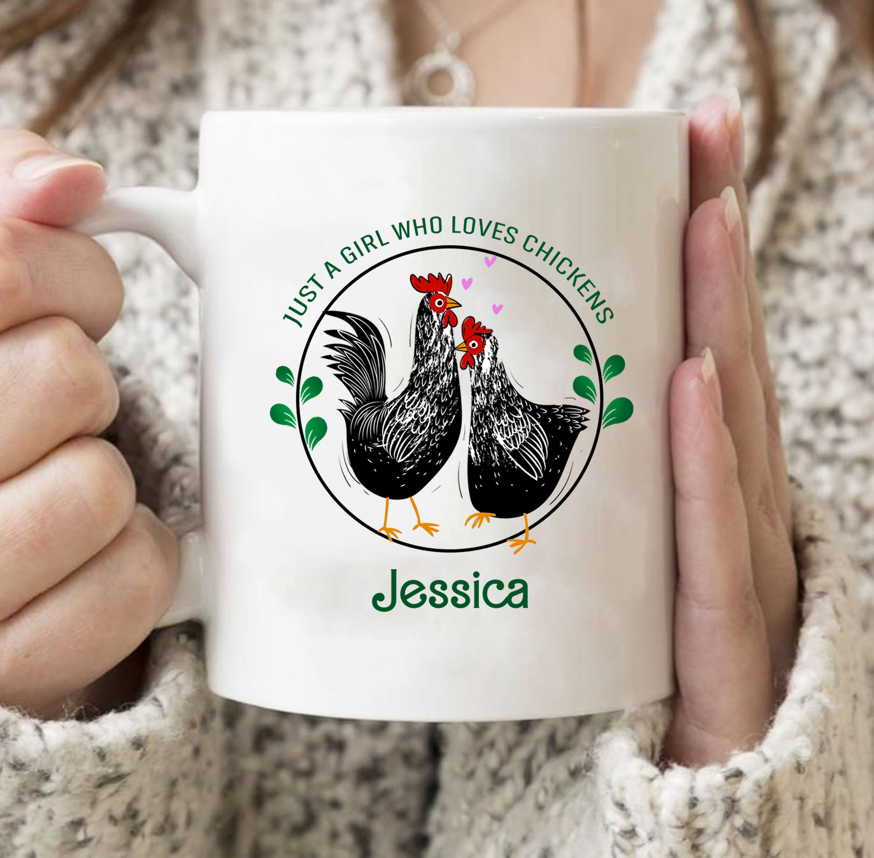 Swiftea Mug - Chicken Mug, Just A Girl Who Loves Chickens Mug, Chicken ...