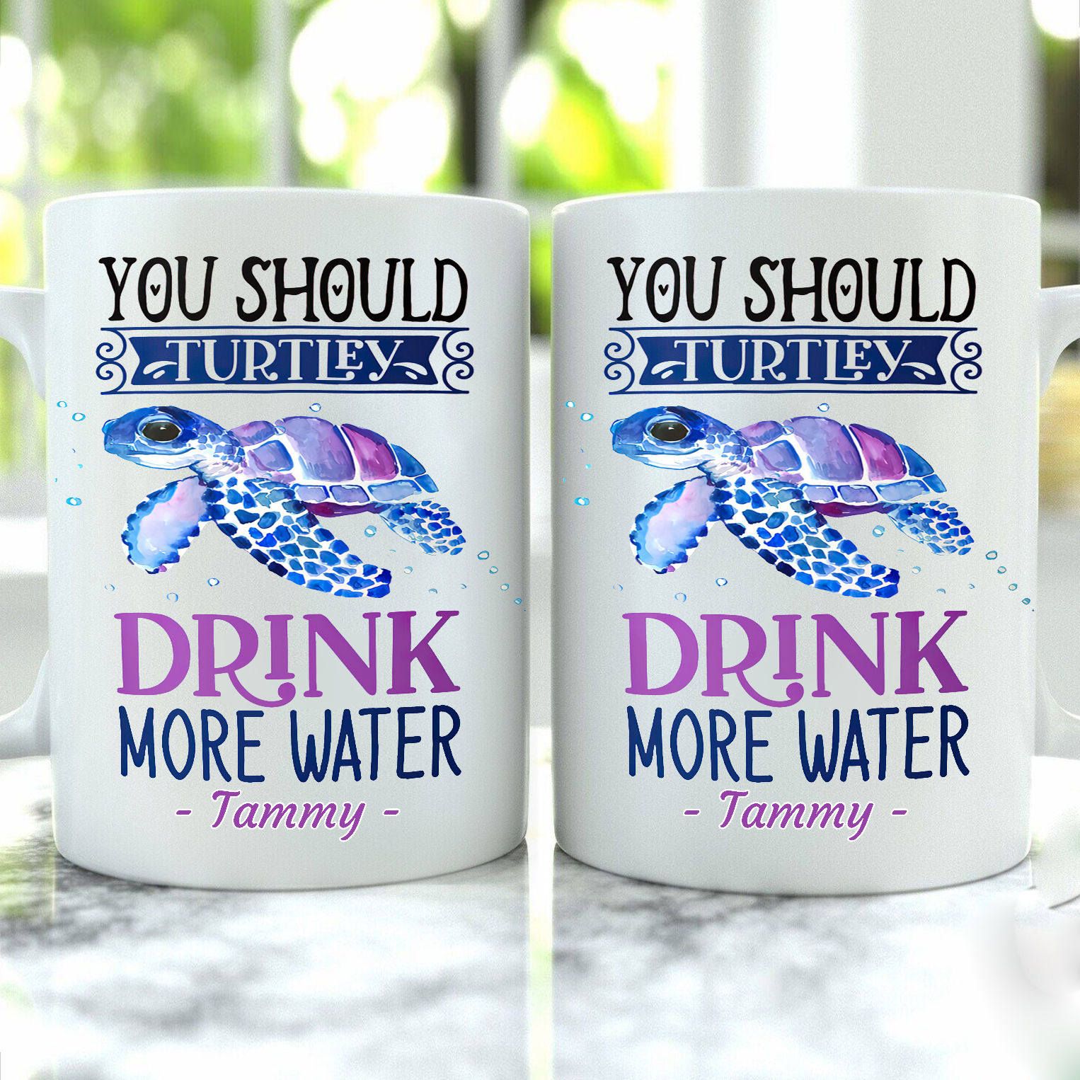 Turtle mug - Personalized Turtle mug, turtle coffee cup, turtle coffee ...