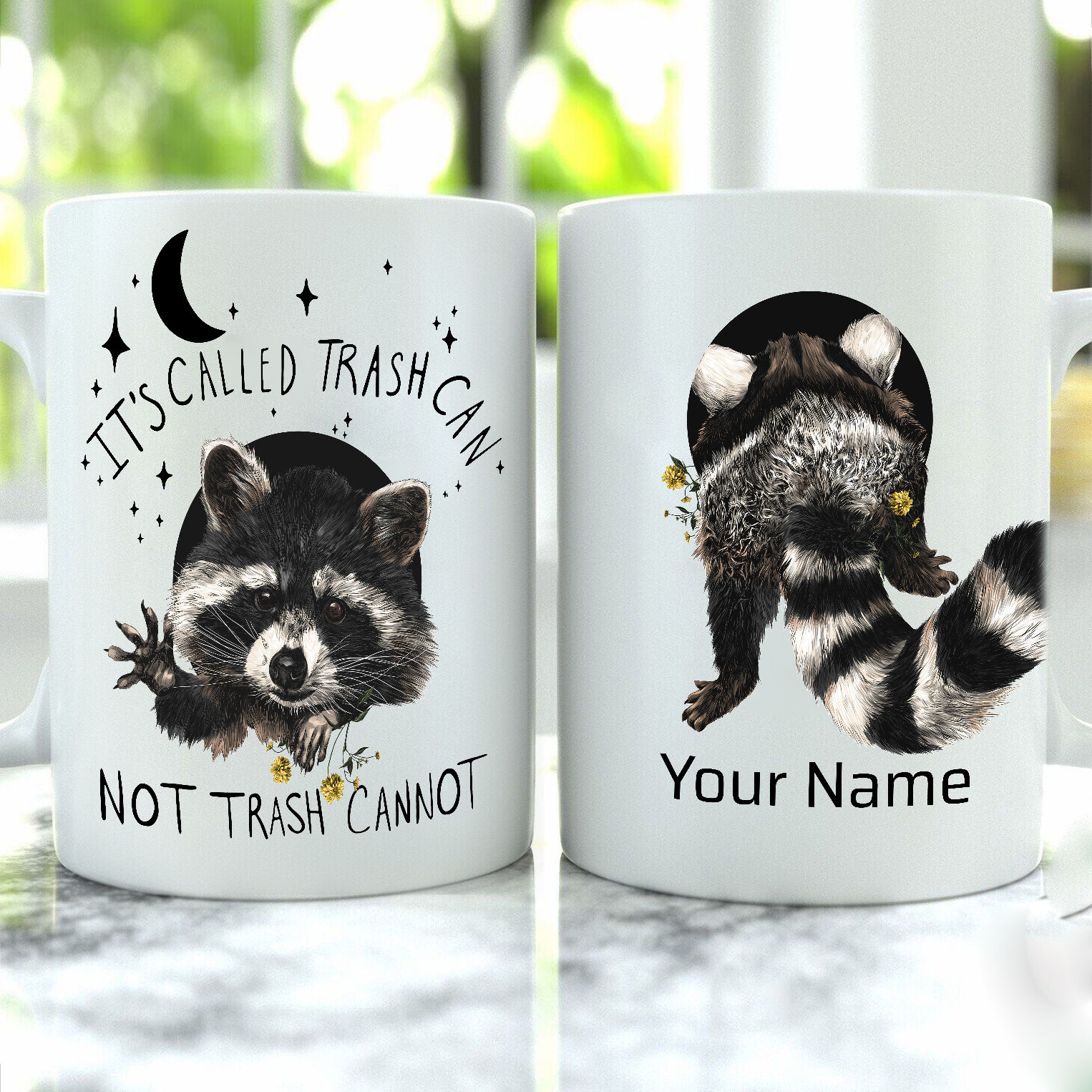 Raccoon mug - Funny Raccoon mug, IT'S CALLED TRASH CAN NOT TRASH CANNOT ...