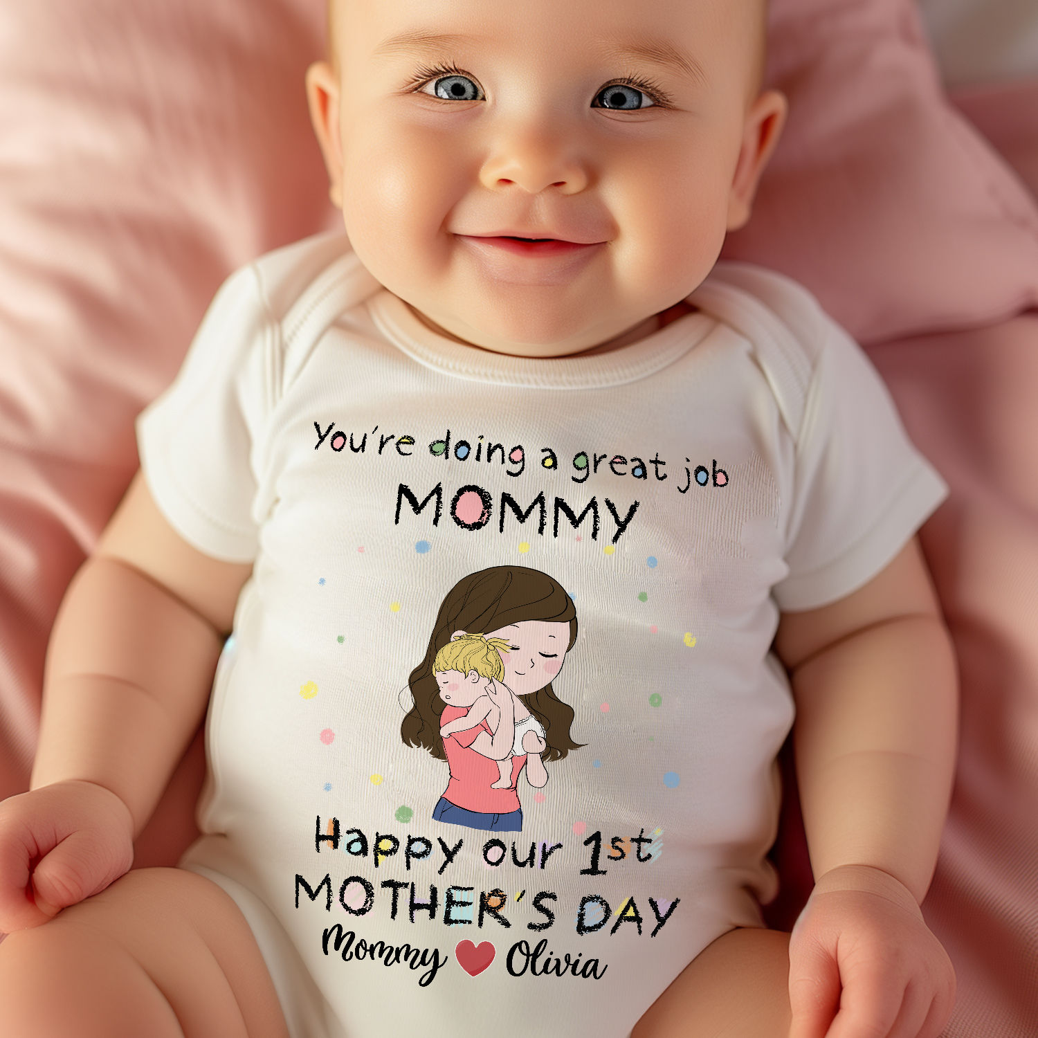 Mother's Day Gift - You're doing a Great Job Mommy - Happy Our 1st ...