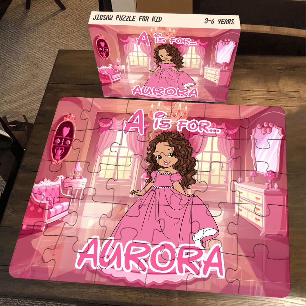 Jigsaw Puzzle Personalized - Custom Name Kids (v1) - Personalized Puzzle