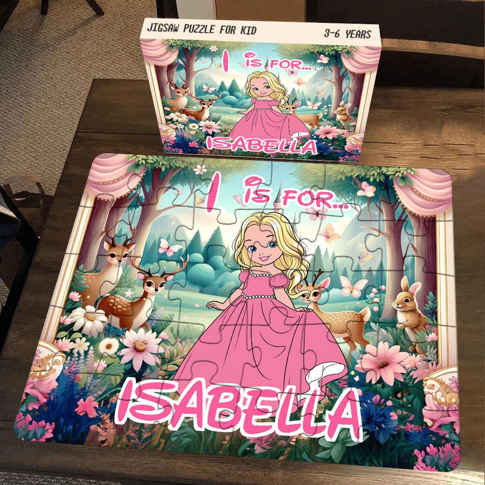 Jigsaw Puzzle Personalized - Custom Name Kids (v3) - Personalized Puzzle