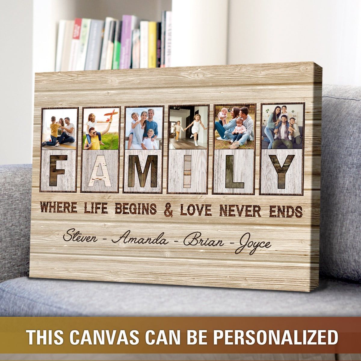 Photo Canvas - Family - Where Life Begins And Love Never Ends - Family ...